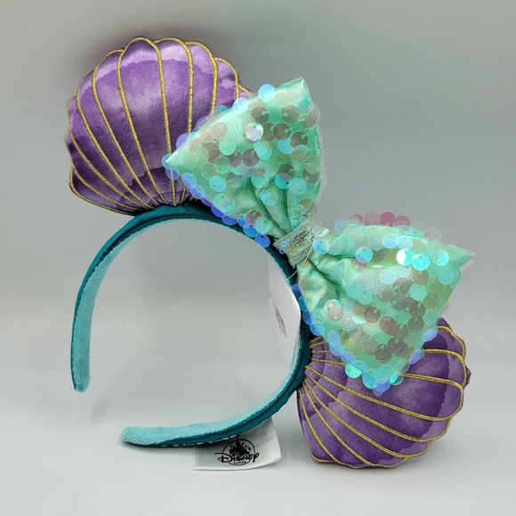 Disney | Accessories | New Disney Little Mermaid Sea Shell Ears ...